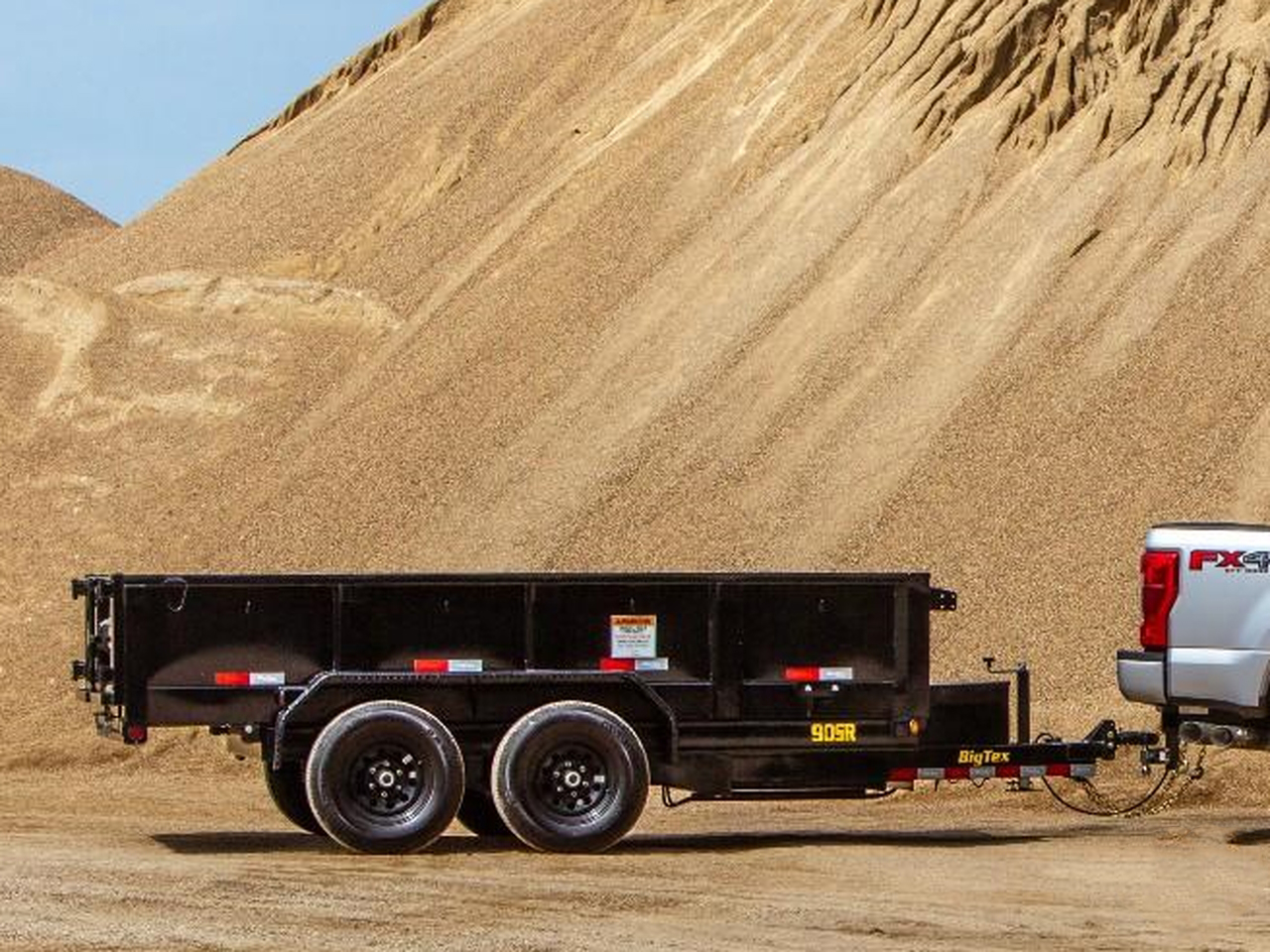 ON SALE - Big Tex 6x12 10K Dump Trailer Tandem Axle Single Ram 90SR